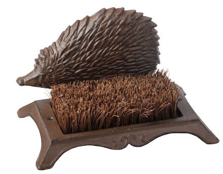Cast Iron hedgehog boot cleaner – www.foophar.com